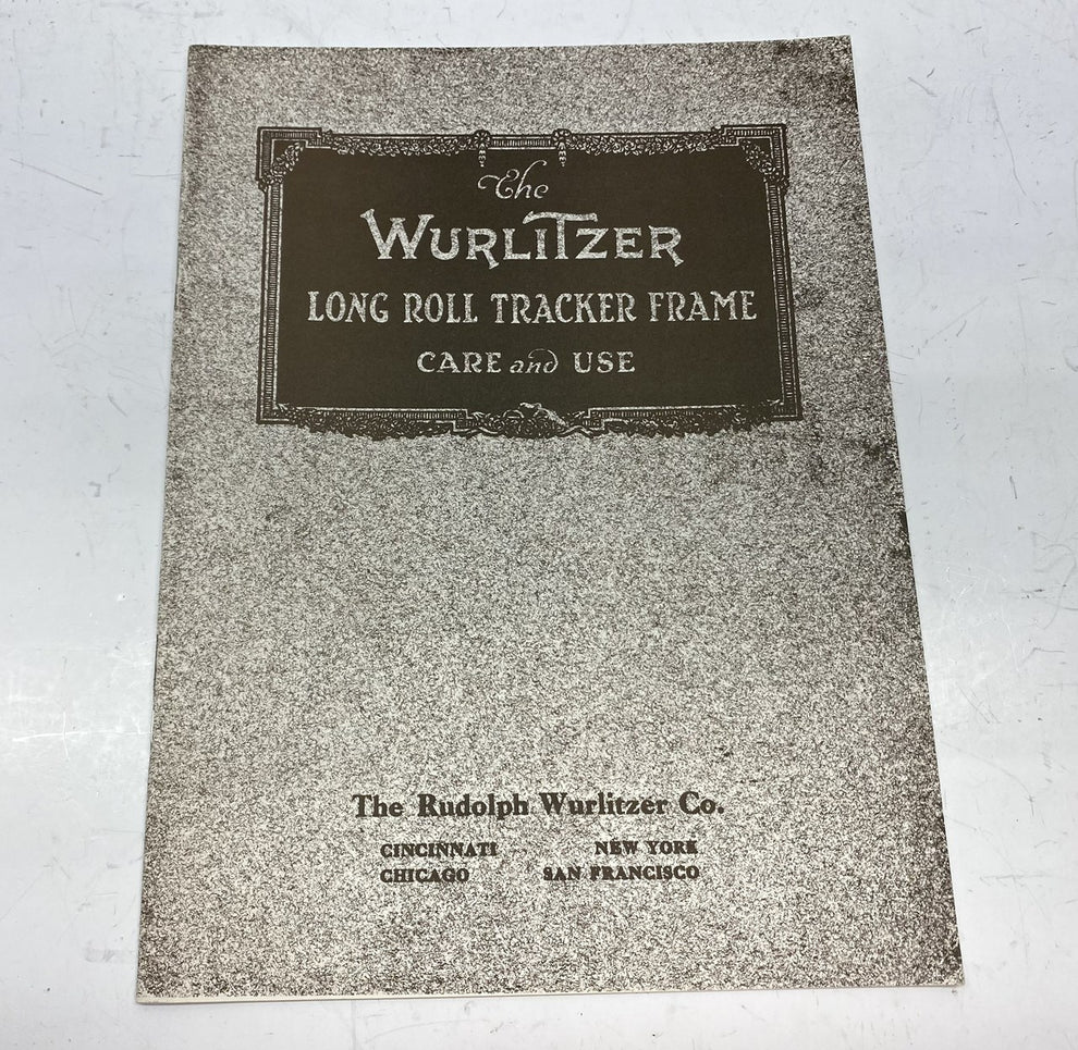 Wurlitzer Long Roll Tracker Frame Manual – QuarterArcade.com