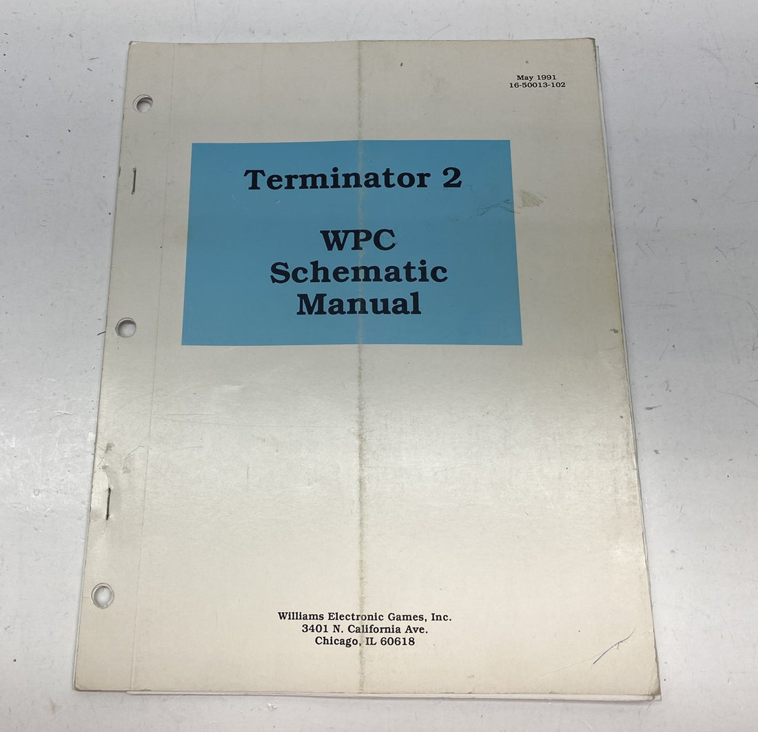 Terminator 2 Schematics – QuarterArcade.com