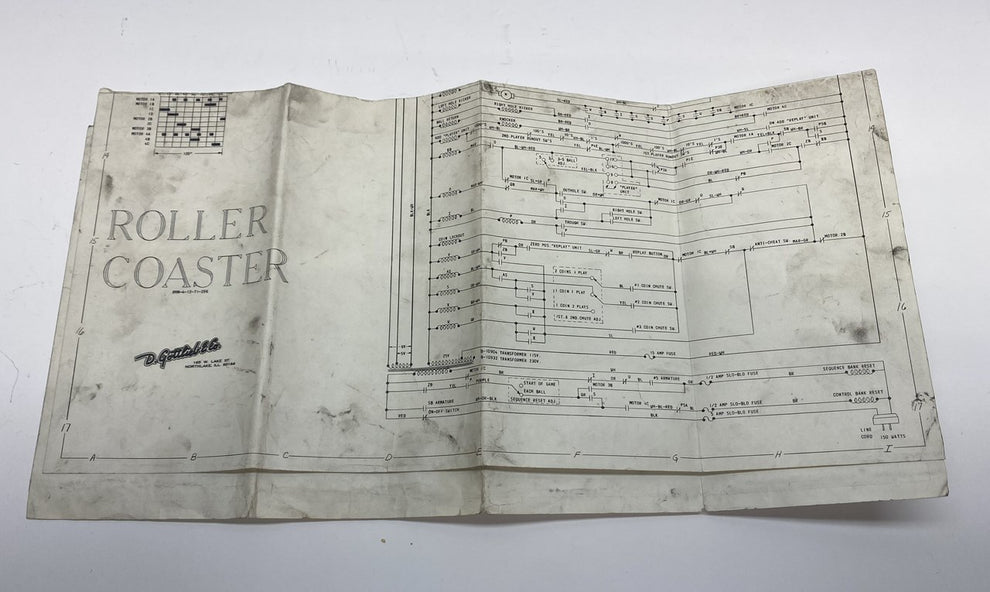 Roller Coaster (Gottlieb) Schematics – QuarterArcade.com